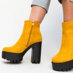 Botine Zimbi Galbene » Iubesc Moda