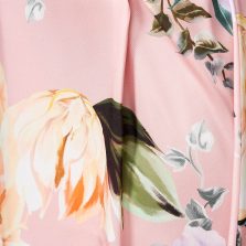 Fusta SunShine Roz Deschis Eleganta Midi In Clos Cu Imprimeu Floral ...