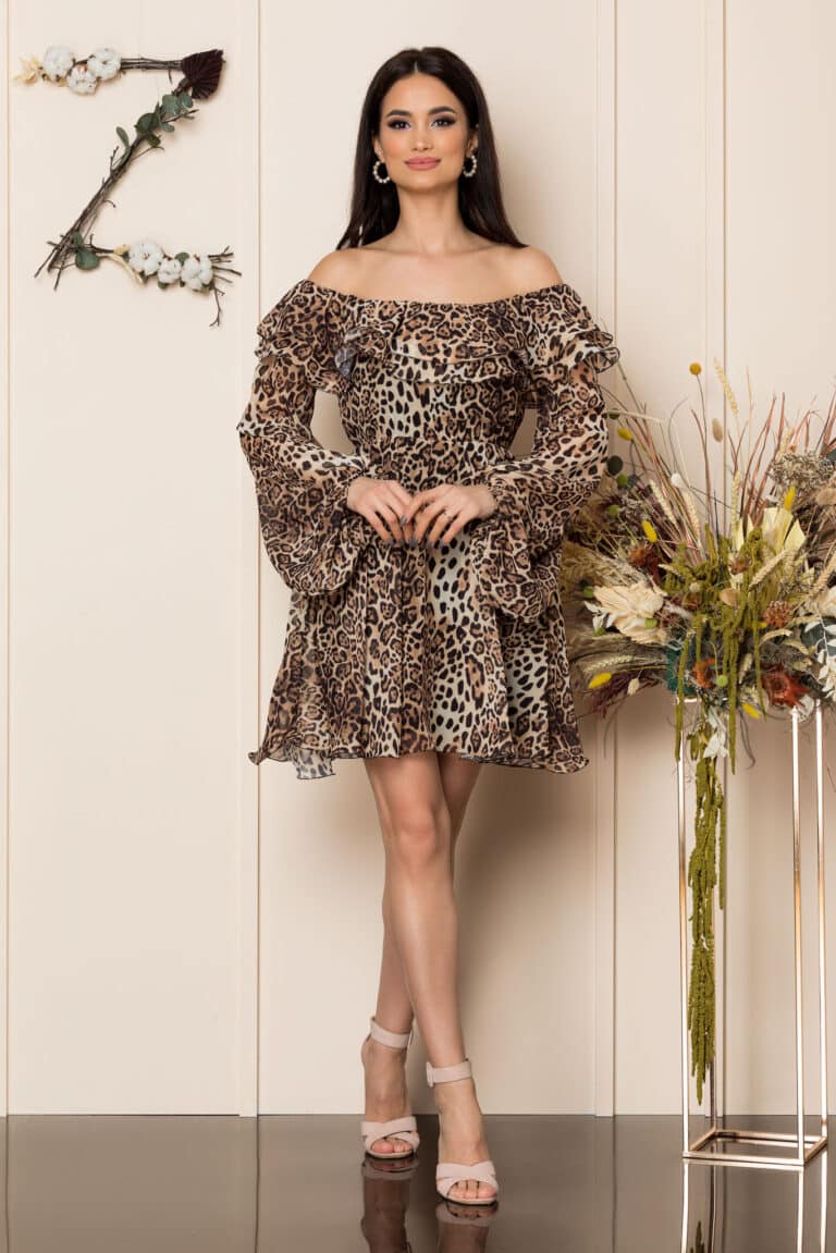 Rochie Yrene Animal Print » Iubesc Moda