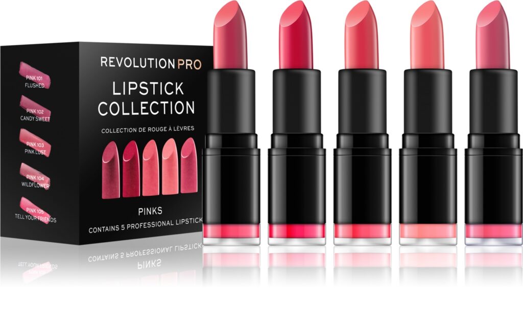 Set De Rujuri 5 Bucati Revolution PRO Lipstick Collection » Iubesc Moda